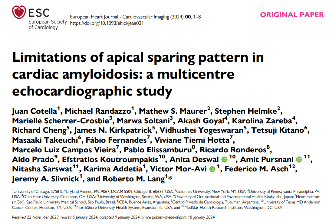 Apical Sparing – será mesmo amiloidose?: resumo de artigo - Blog Ecope